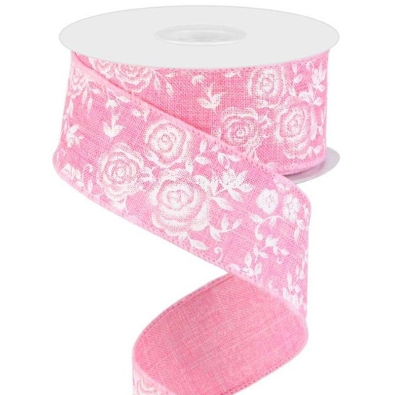 Pink Ribbon Roses - Etsy