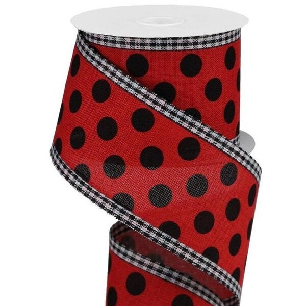 Red Black Polka Dot - Etsy
