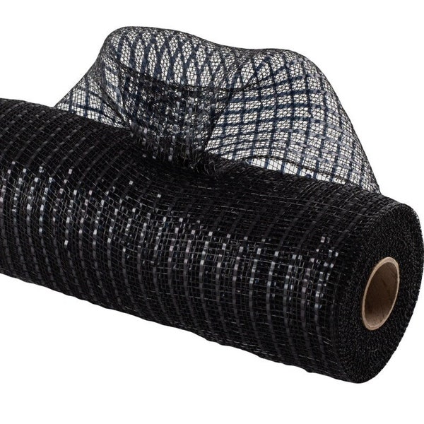 Black Deco Mesh - Etsy