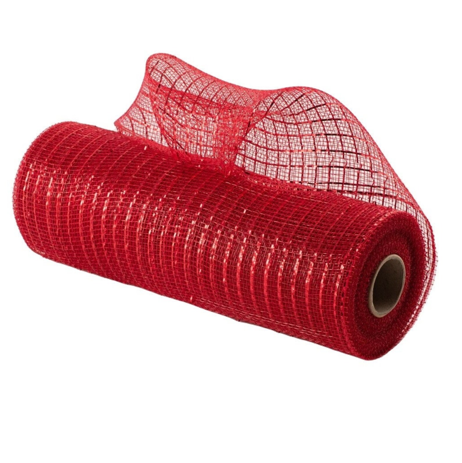 Red Metallic Deco Mesh 10.5x10yd Poly Deco Mesh Wreath - Etsy