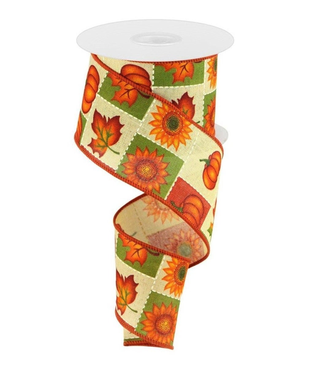 Wired Fall Ribbon 2.5x10yd Canvas - Etsy