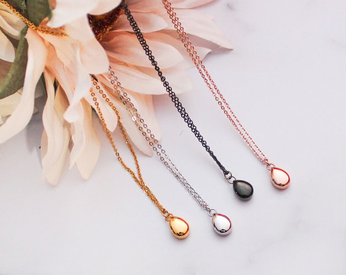 Cremation Urn Necklace, Tiny Teardrop Urn Jewelry, Cremation Dust Ash ...