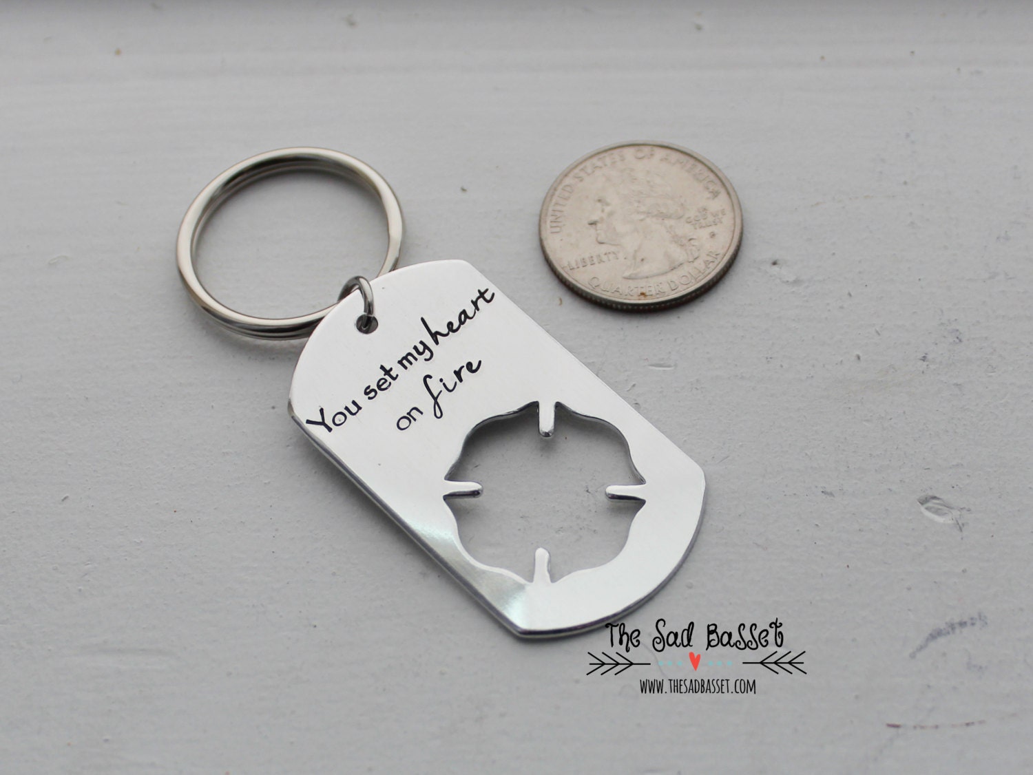 Firefighter Keychain | You Set My Heart on Fire | Fireman Keychain ...