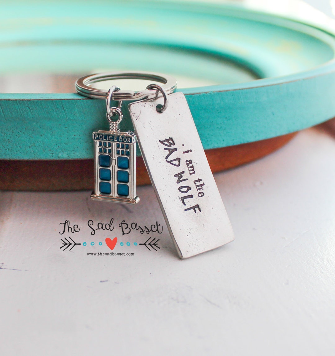 Doctor Who Bad Wolf Tardis Keychain | Dr Who | Doctor Who Keychain ...