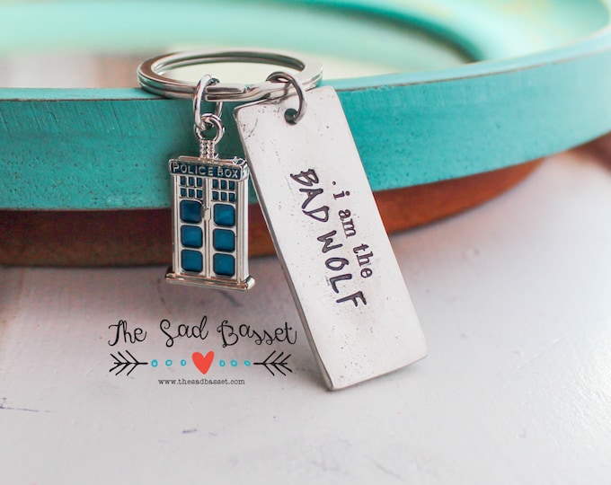 Doctor Who Bad Wolf Tardis Keychain Dr Who Doctor Who Keychain TARDIS ...