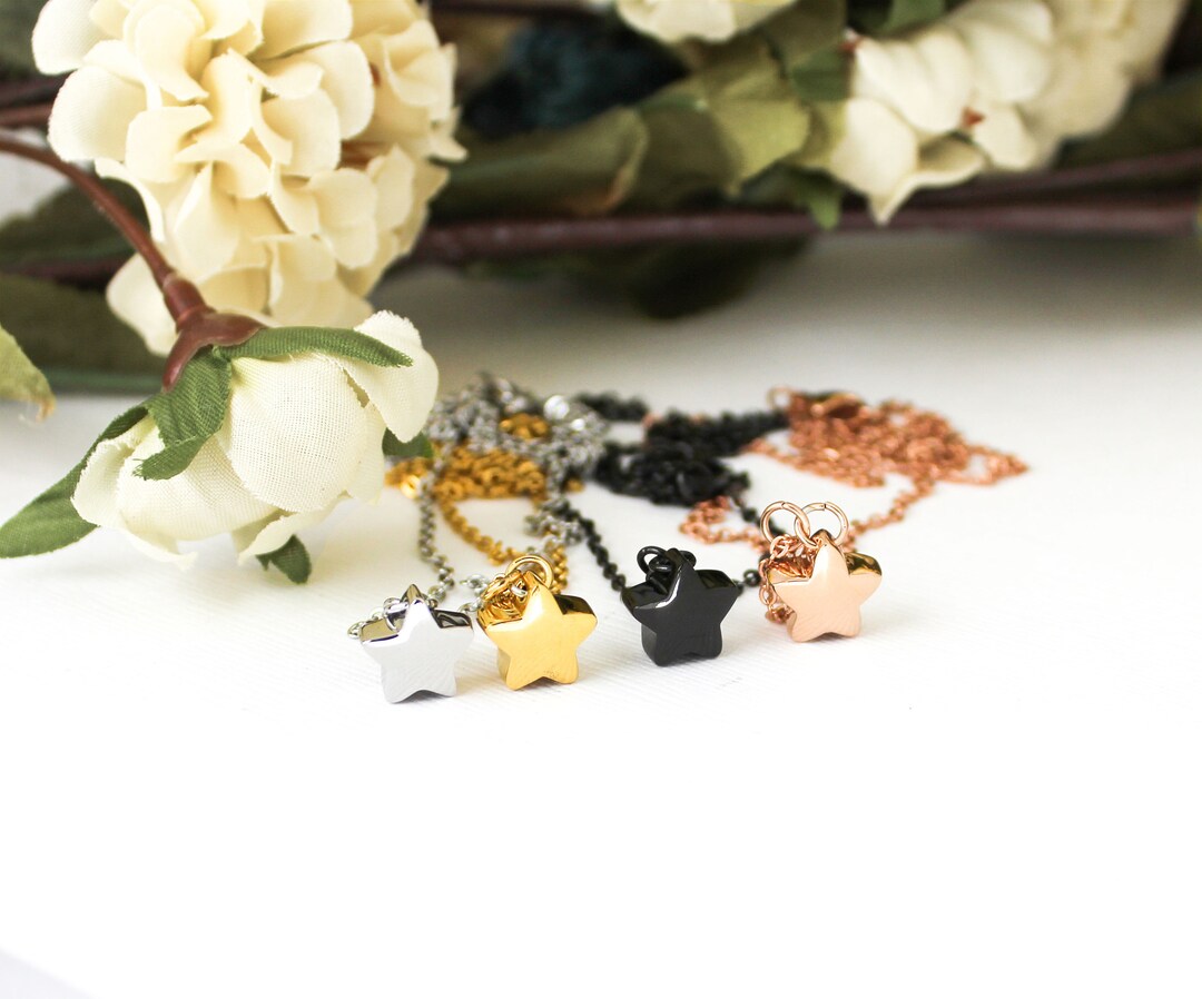 Mini Star Cremation Urn Necklace | Urn Jewelry | Ash Urn Necklace ...