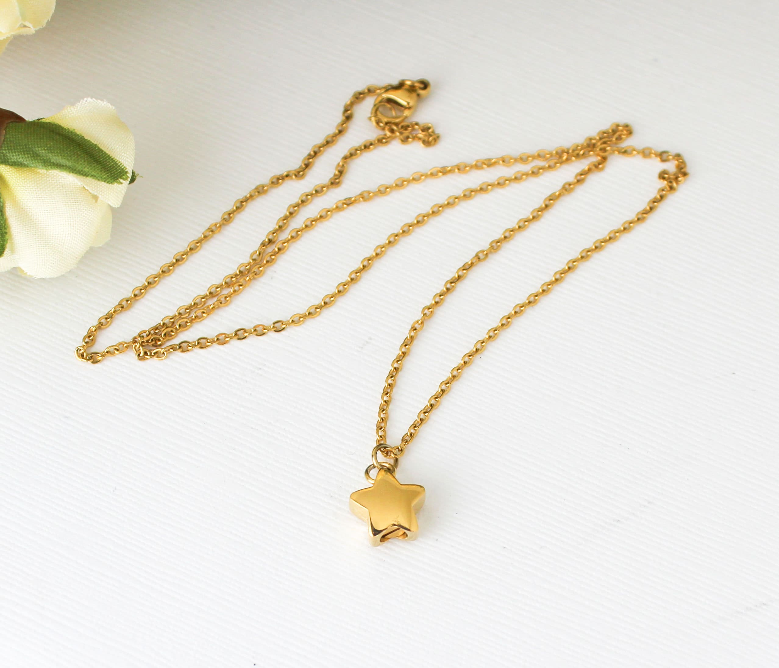 Mini Star Cremation Urn Necklace | Urn Jewelry | Ash Urn Necklace ...