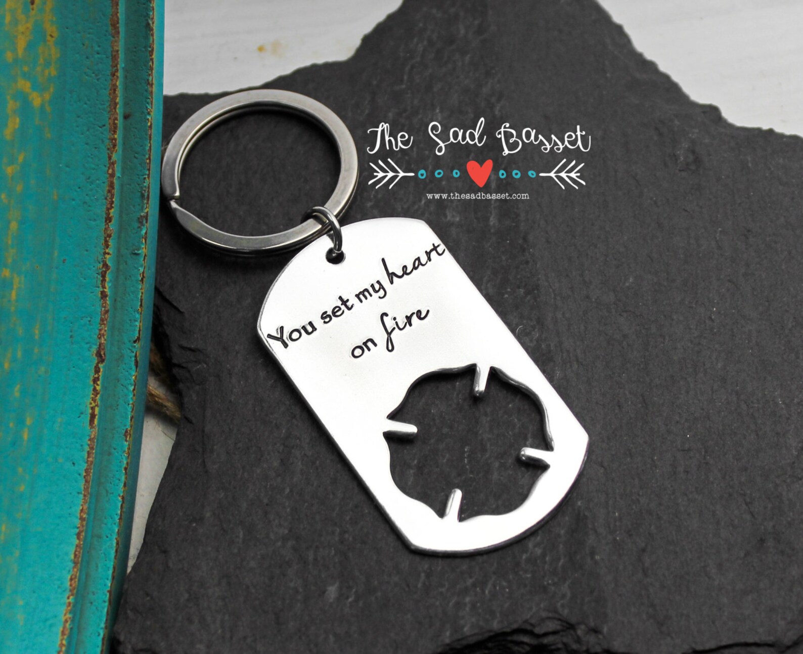 Firefighter Keychain | You Set My Heart on Fire | Fireman Keychain ...