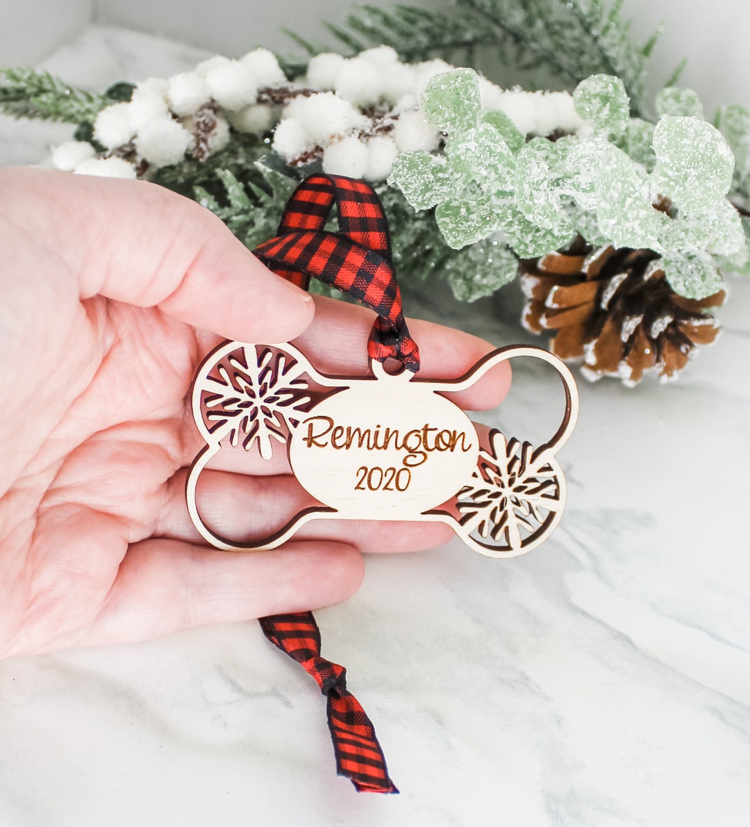 Personalized Dog Bone Christmas Tree Ornament Wood Holiday - Etsy