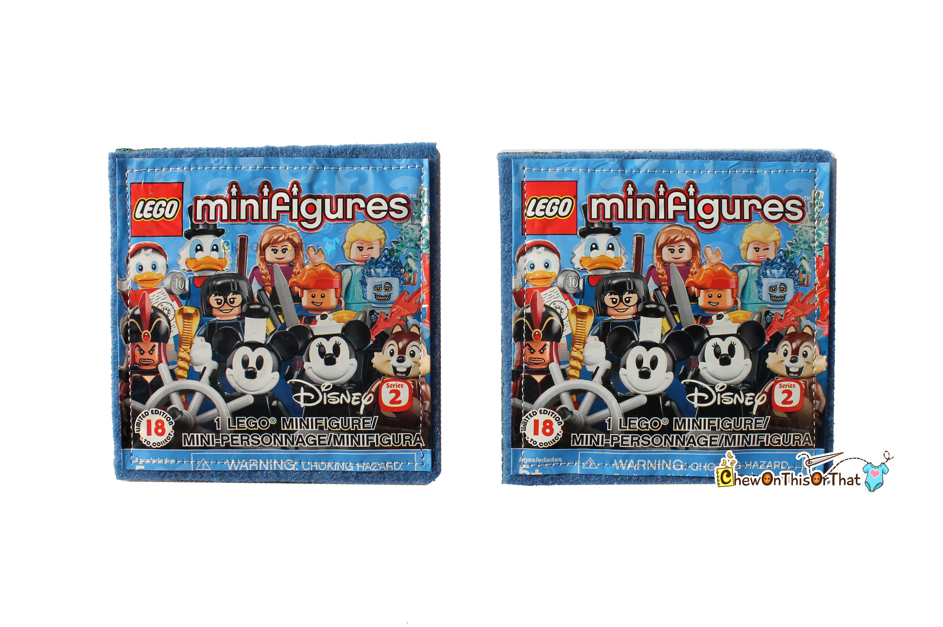 Lego® Disney Minifigures Wrapper Upcycled Cork Coaster Set Mickey Mouse ...