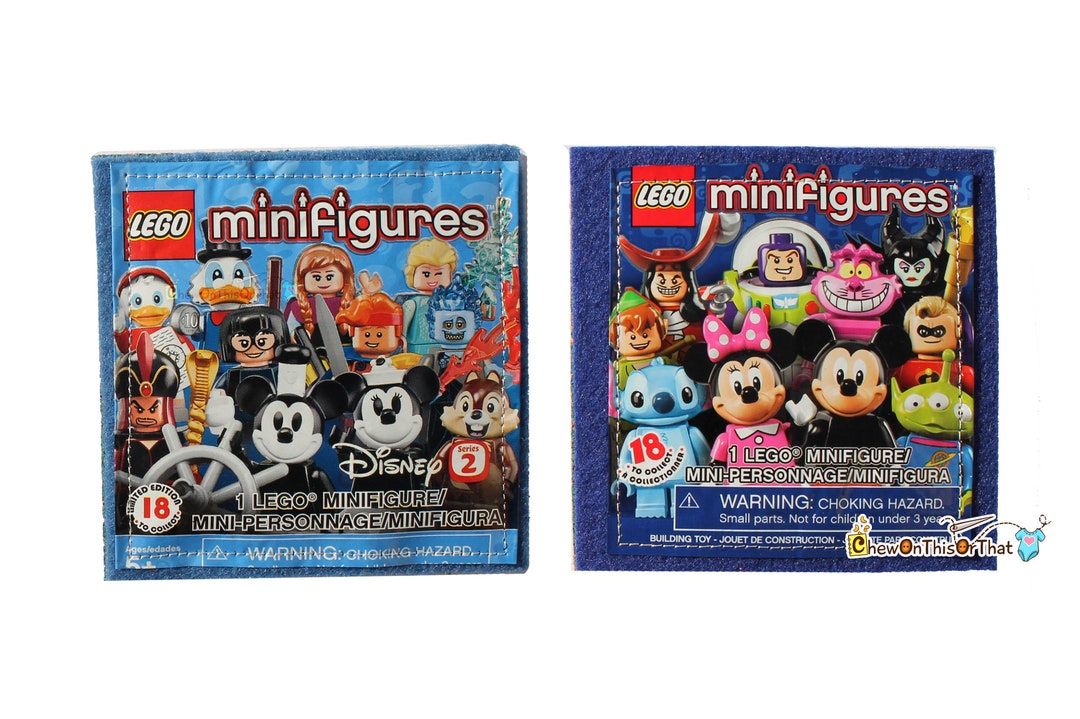 Lego® Disney Minifigures Wrapper Upcycled Cork Coaster Set Mickey Mouse ...