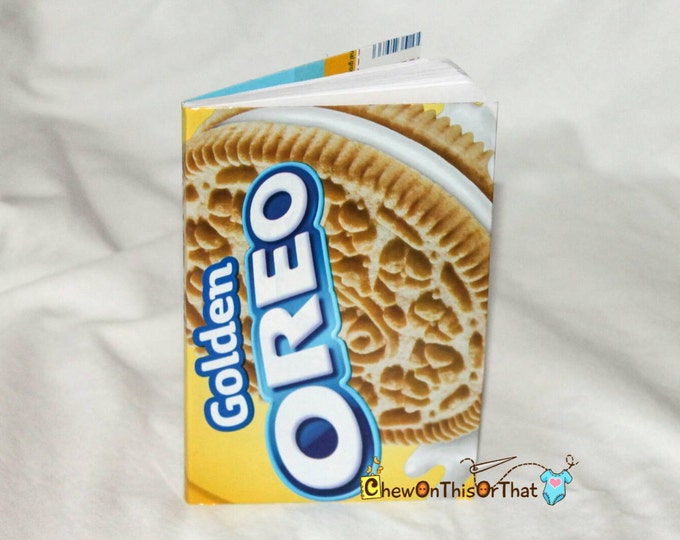 Golden Oreo Cookies Upcycled Notebook Mini Journal Assignment Pad ...