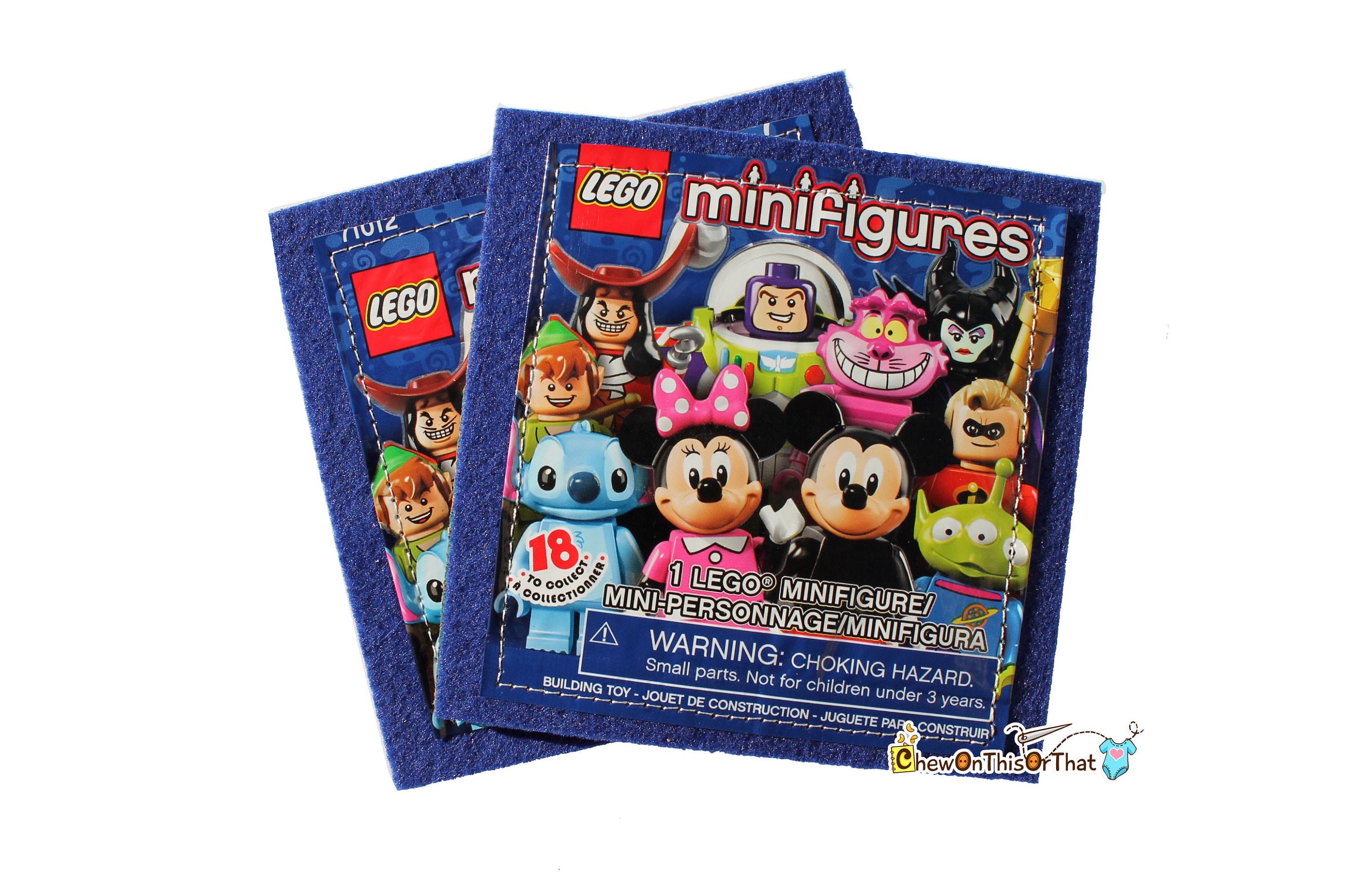 Lego® Disney Minifigures Wrapper Upcycled Cork Coaster Set Mickey Mouse ...