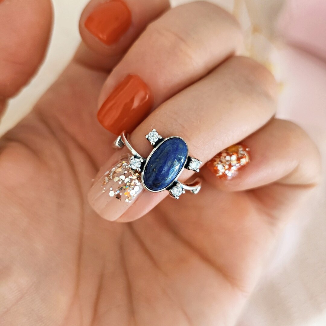 Elena Gilbert Inspired Daylight Lapis Lazuli Ring - Etsy UK