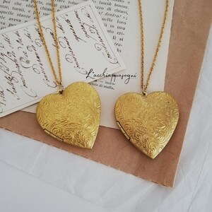 Best Friends Oversized Heart Locket Necklace, Friendship Necklace ...