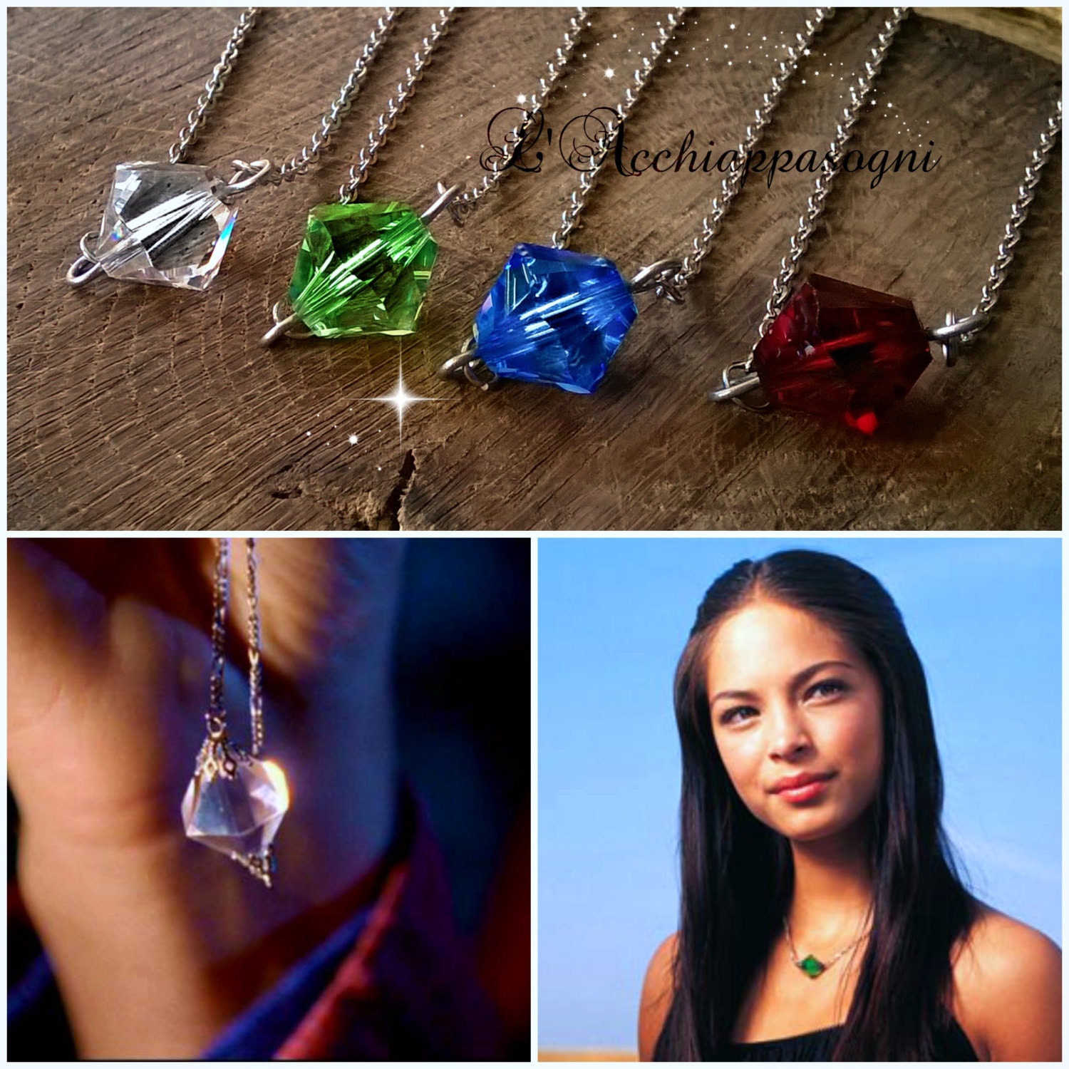 Smallville Lana Lang Kryptonite Necklace Swarovski | Etsy