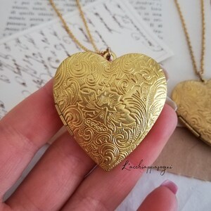 Best Friends Oversized Heart Locket Necklace, Friendship Necklace ...