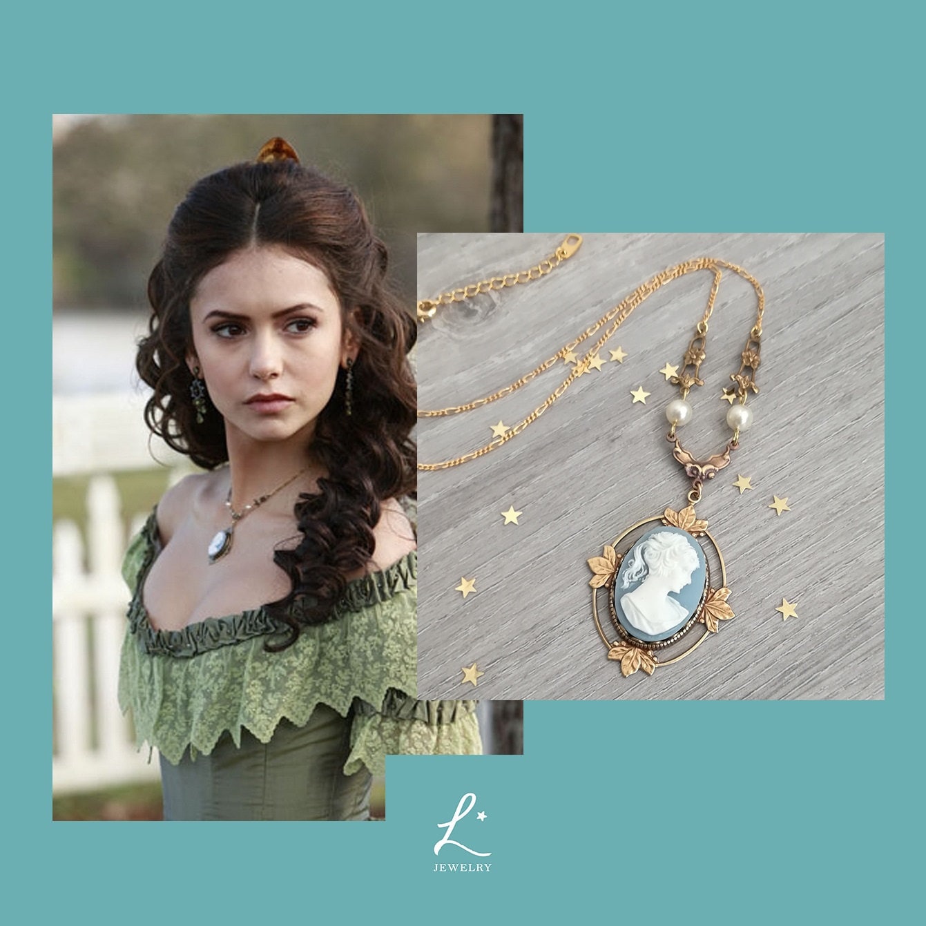 Katherine pierce cameo necklace store