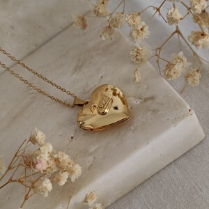 Swan Locket Necklace, Princesscore Heart Locket Necklace, Personalized ...