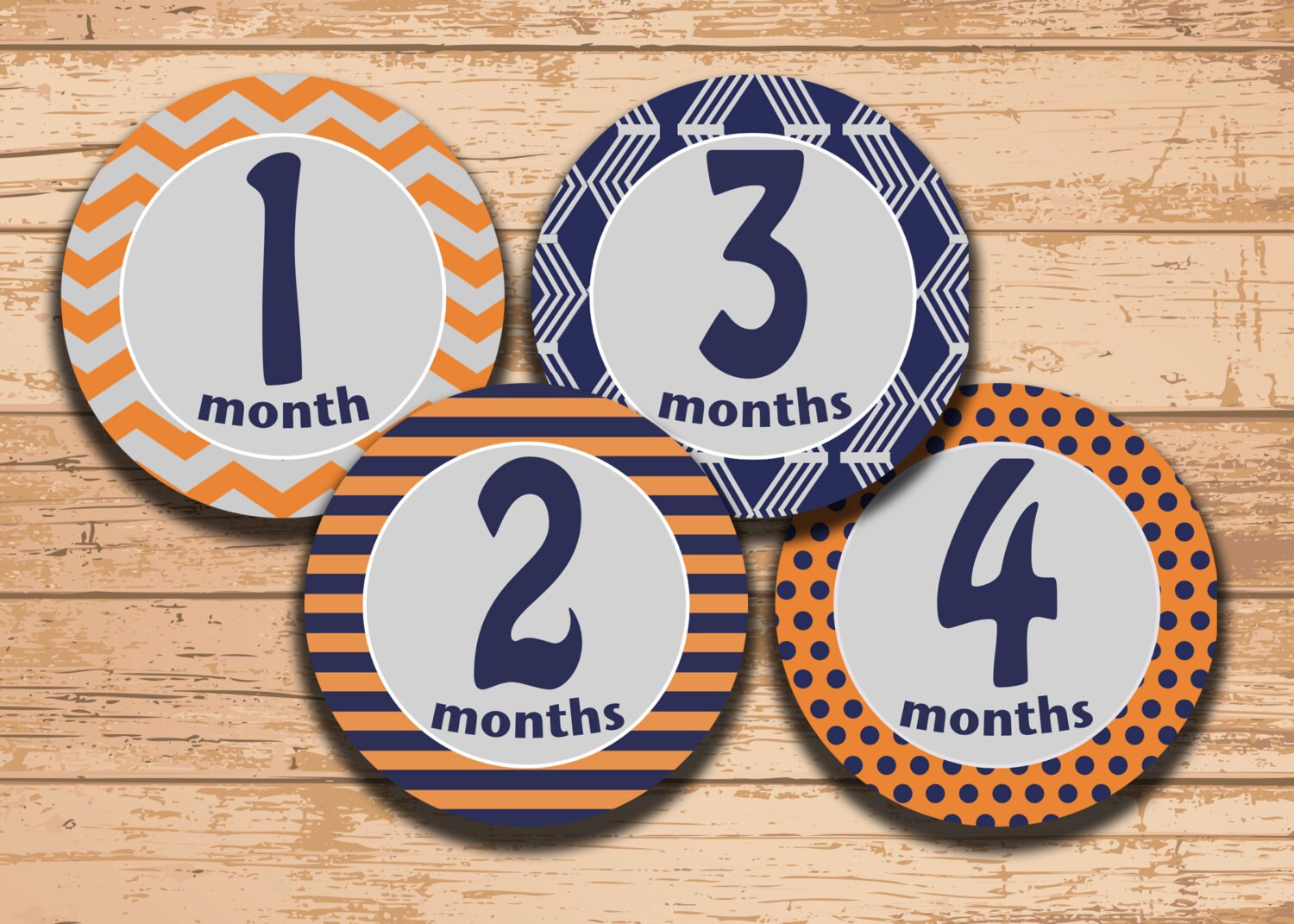 Instant Download Printable Milestone Stickers. Baby Month - Etsy