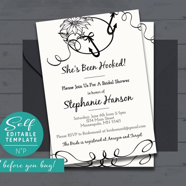 Fishing Wedding Invitation - Etsy