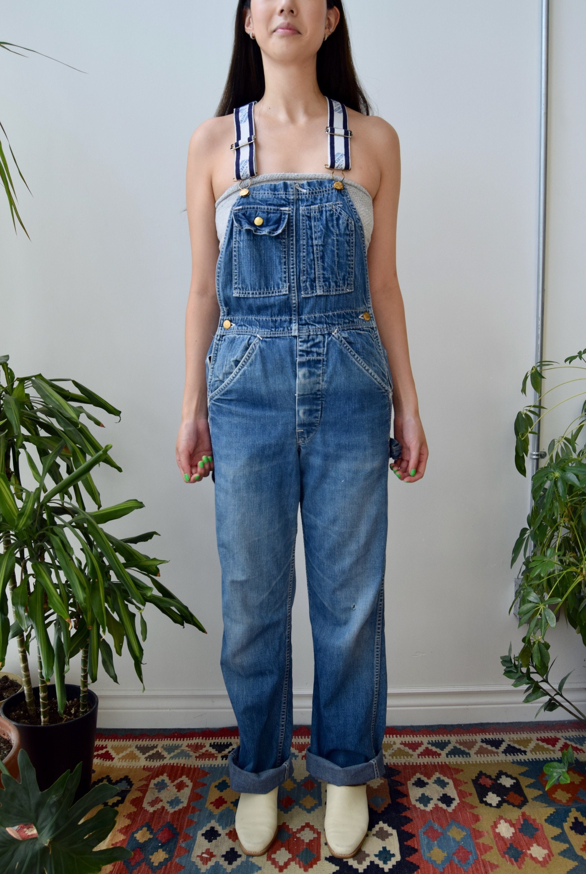 Vintage 1960s NOS big Bend wrangler farmer jeans coverall 3XL ...