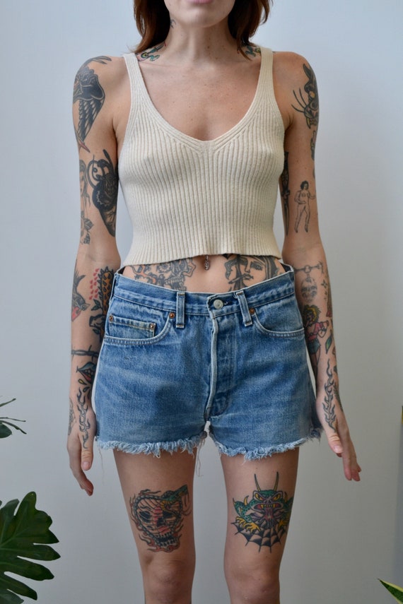 Vintage Levi Selvedge Daisy Duke Cut Offs - Gem