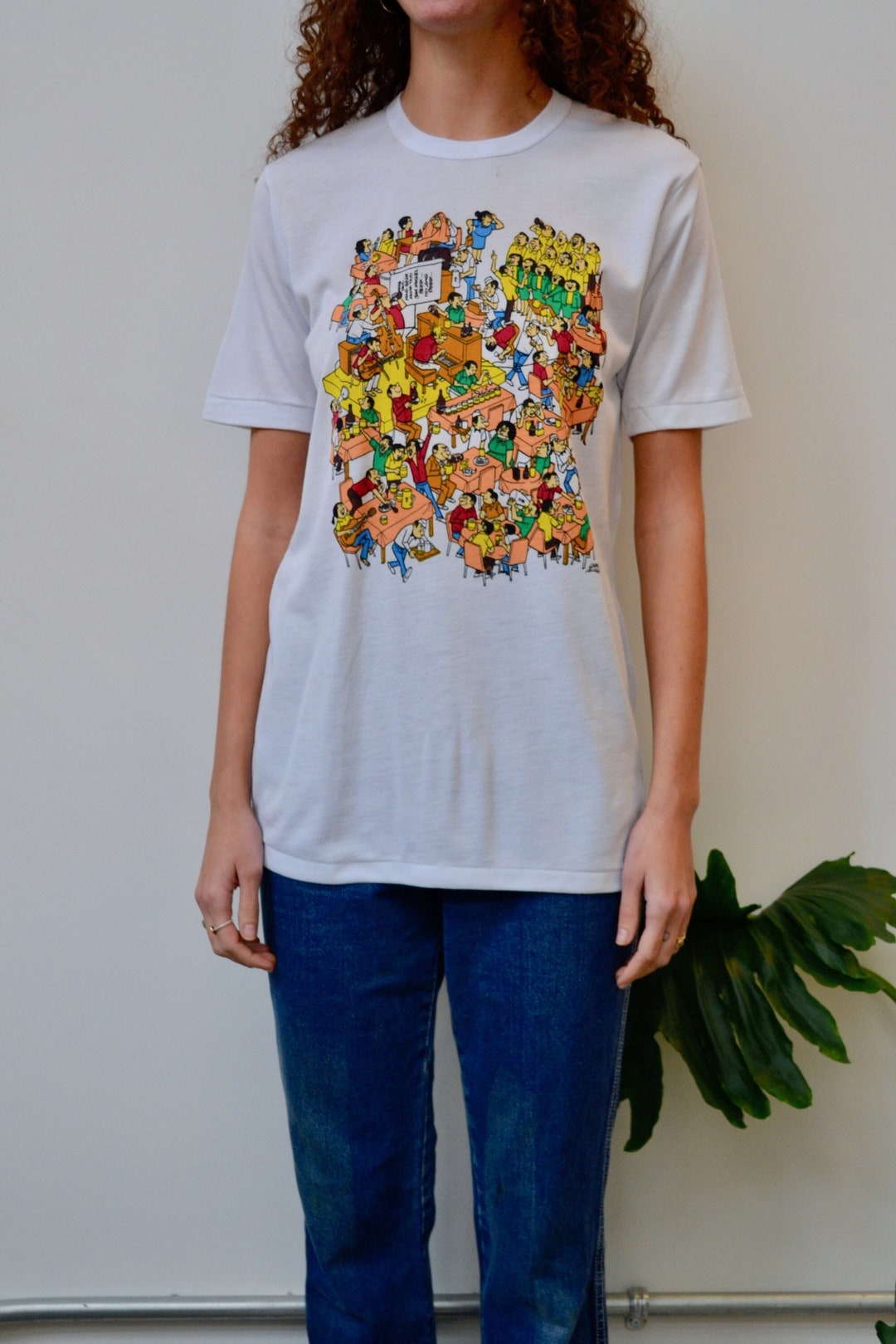 Eighties Larry Alcala Art Print slice of Life Tee - Etsy