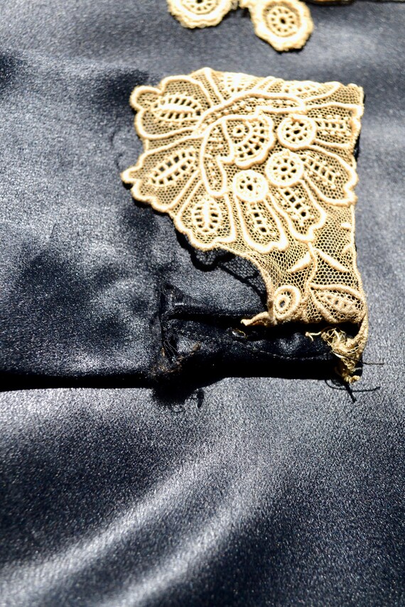 Antique Satin Drop Waist Dress - Gem