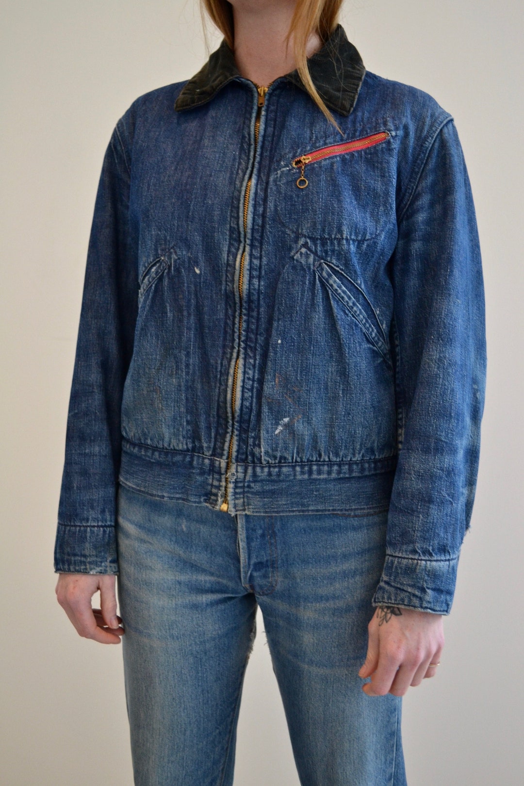 Vintage 1950's Wrangler Blue Bell Denim Blanket Lined Jacket - Etsy