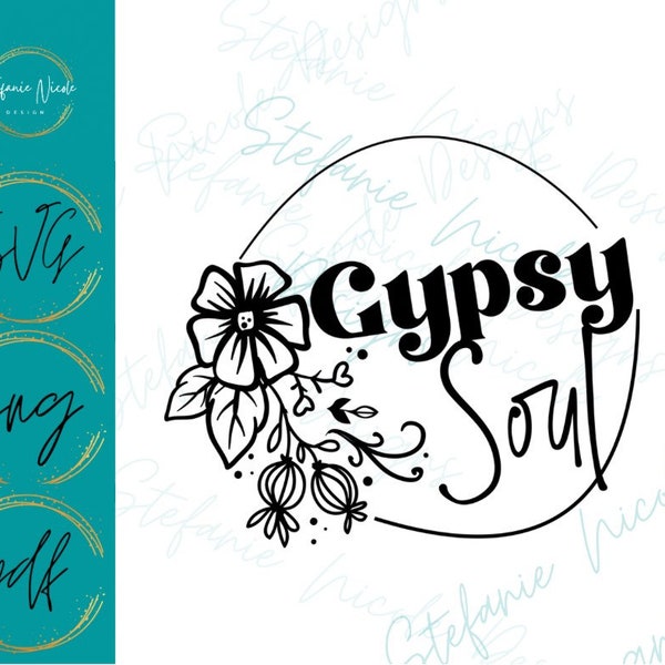 Gypsy Soul Svg - Etsy