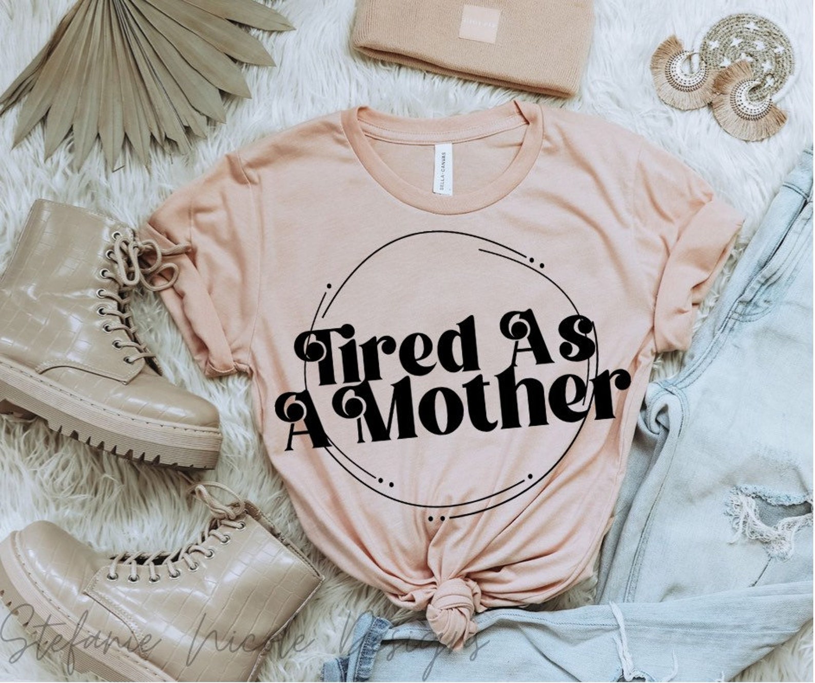 Tired as A Mother SVG Boho Mom Life SVG Digital Download - Etsy Canada