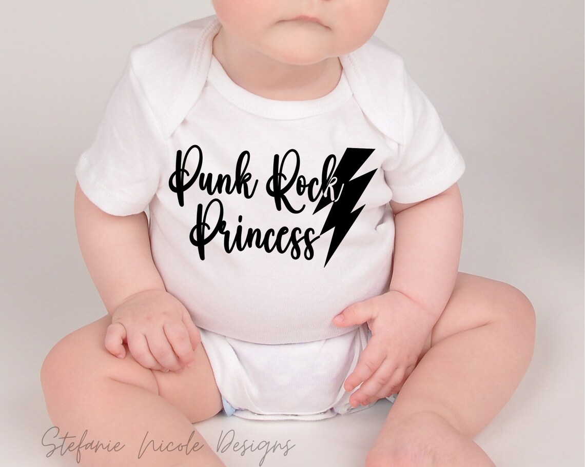 Punk Rock Princess SVG PNG PDF | Punk Rock Pop Svg | Lightening Bolt ...