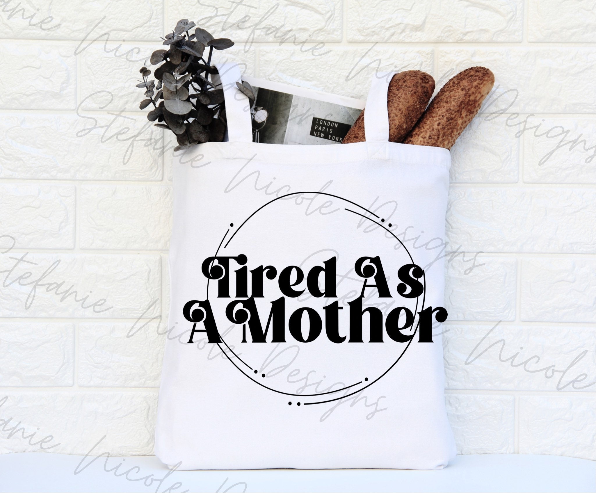 Tired as A Mother SVG Boho Mom Life SVG Digital Download - Etsy Canada