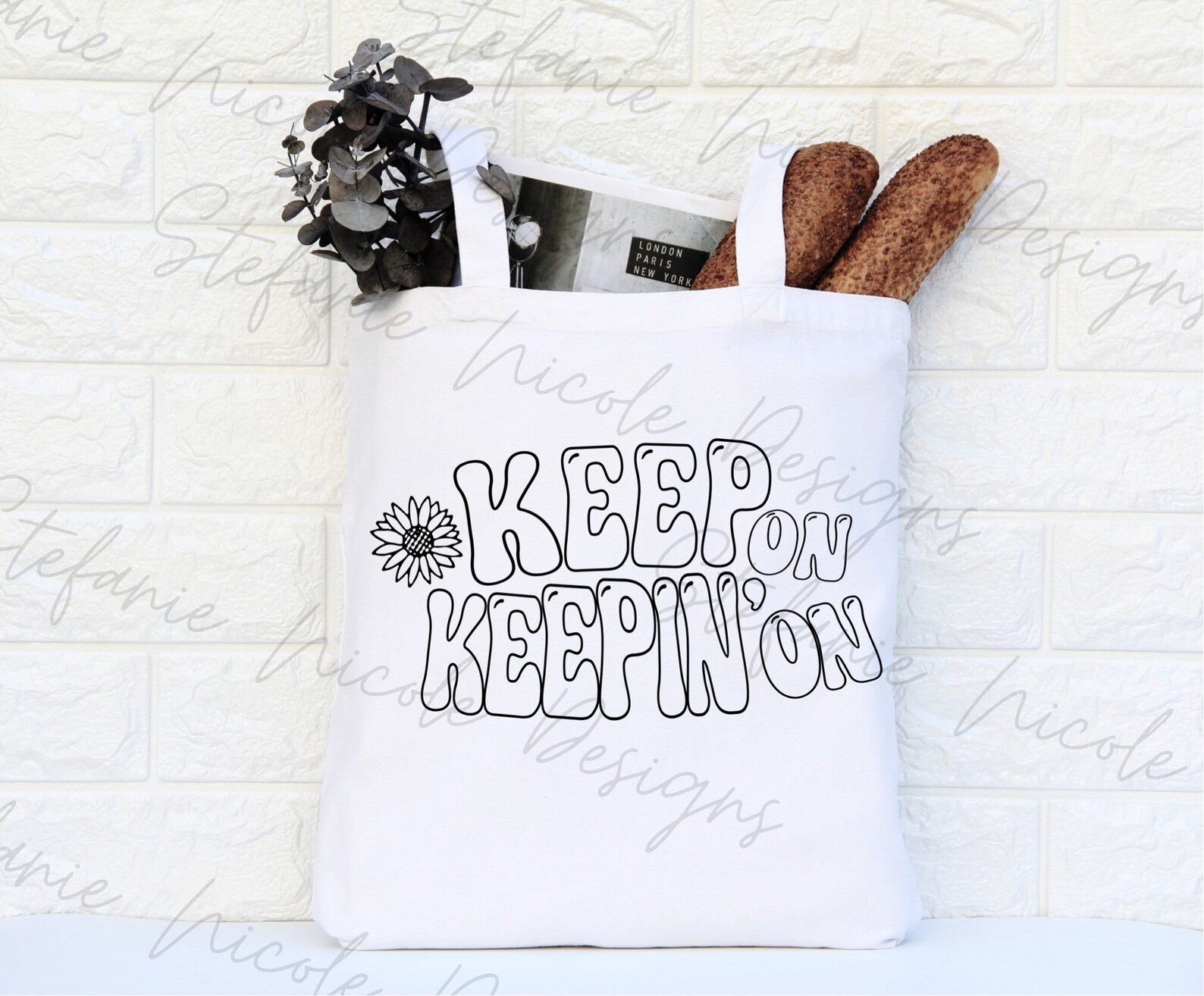 Keep on Keepin’ on PNG | Retro Graphic SVG | Flower Graphic | Digital ...