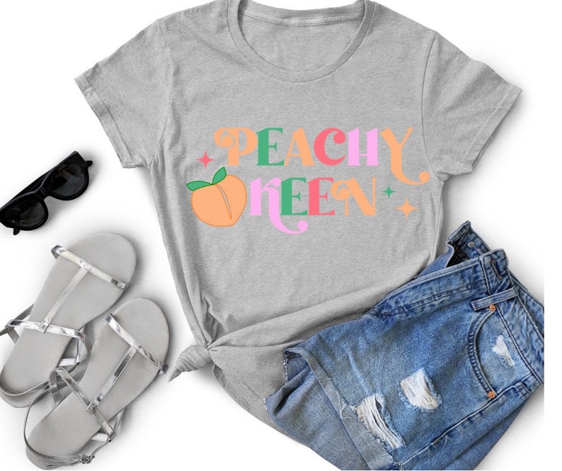 Peachy Keen PNG | Peach PNG | Retro Designs | Positive Tee SVG ...