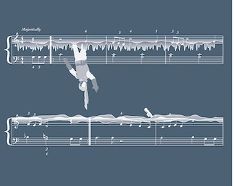 Star Wars Sheet Music Poster - Empire Strikes Back, John Williams - Etsy