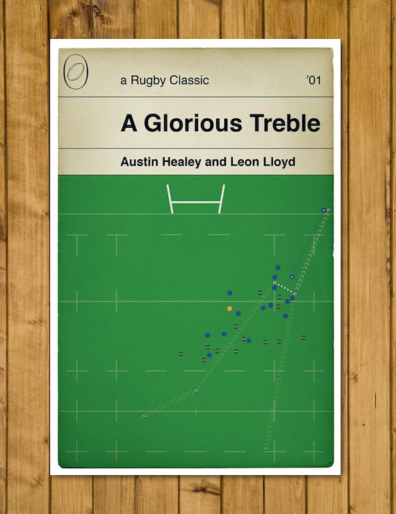 Rugby Poster Leicester Tigers Winning Try V Stade Francais - Etsy UK