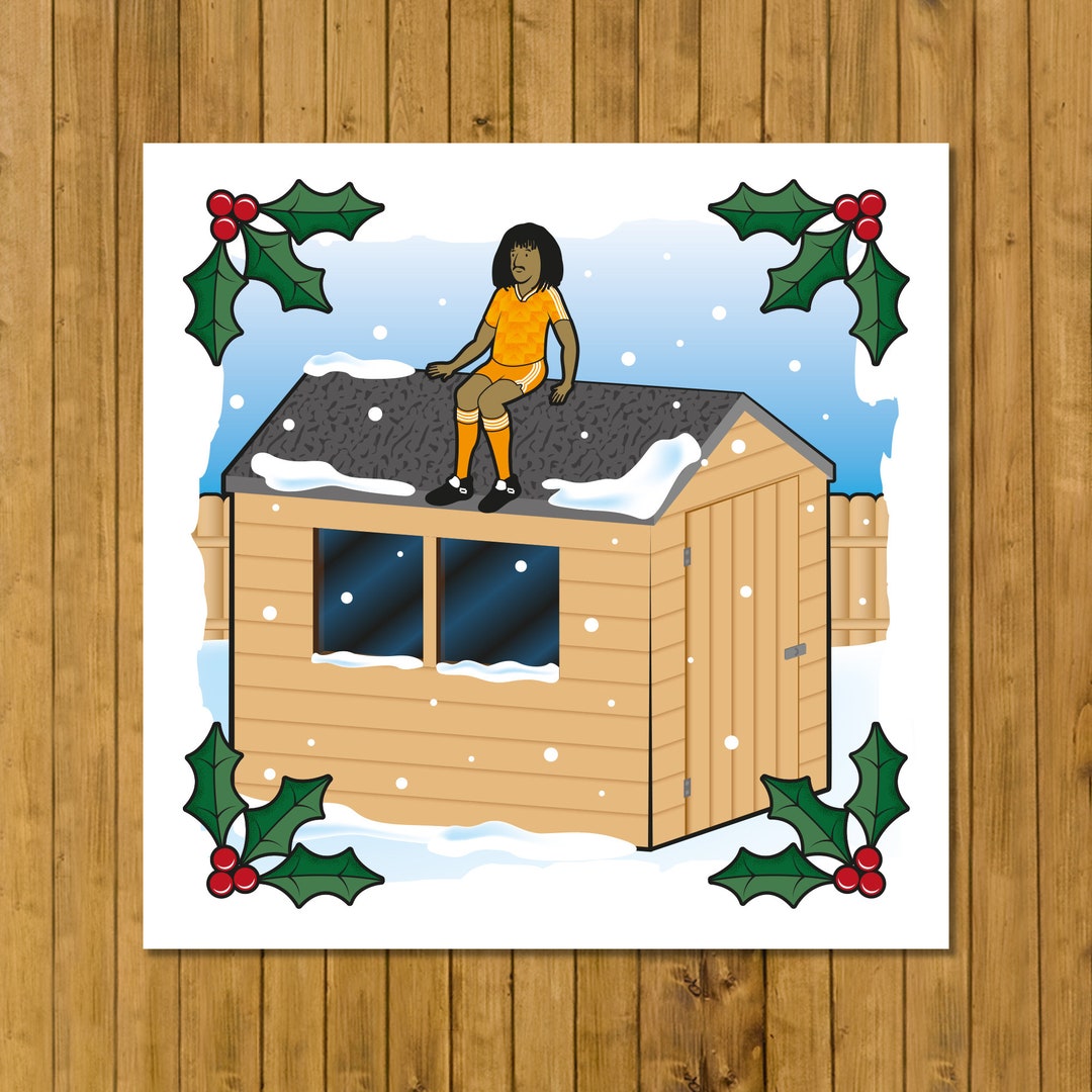 Father Ted Christmas Card: Ruud Gullit on a Shed (125mm Square) - Etsy