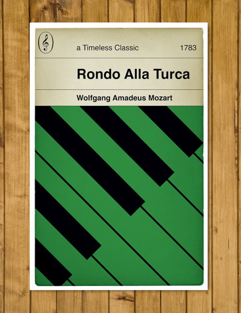 Mozart Rondo Alla Turca Poster: Alternative Book Cover Art - Etsy