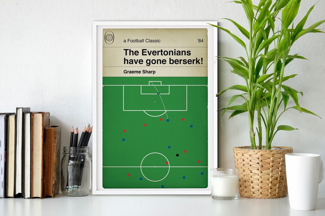 Everton Goal Graeme Sharp Anfield Winner 1984 – Football Print - Etsy UK