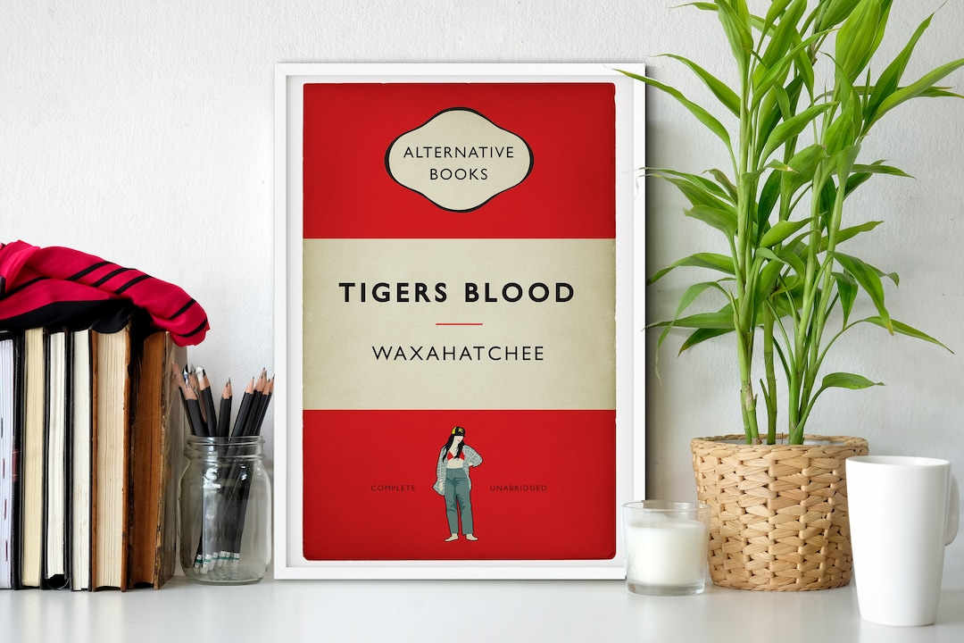 Indie Folk Book Cover Poster - Waxahatchee - Tigers Blood - Alternative ...