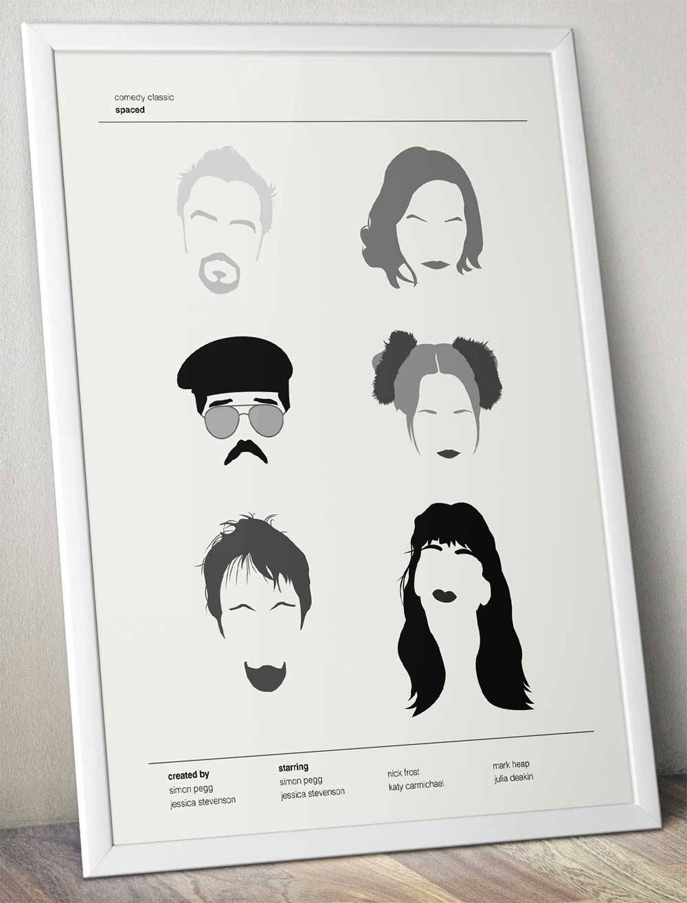 Comedy Classic Poster - Spaced - TV Series Wall Decor - Minimal Art ...