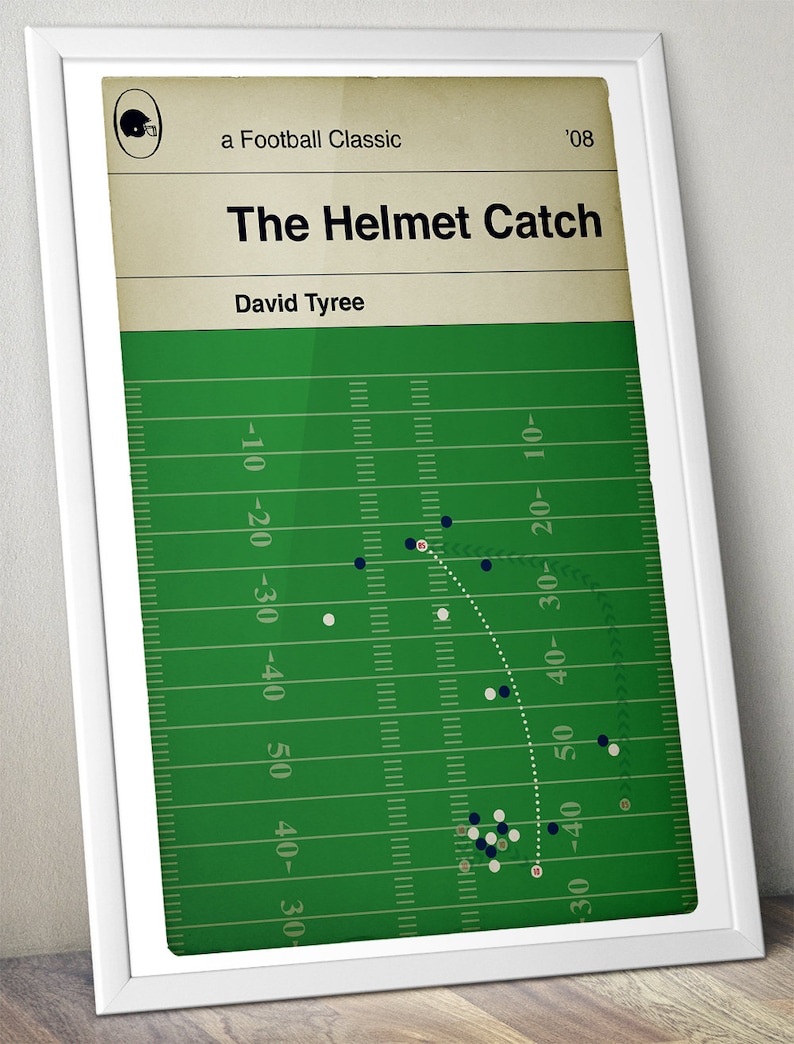 The Helmet Catch David Tyree catch for Giants against | Etsy