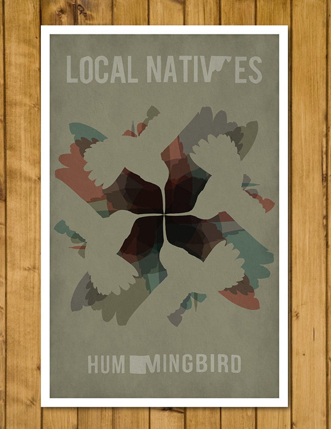 Unofficial Band Poster - Local Natives - Hummingbird Art (various Sizes ...