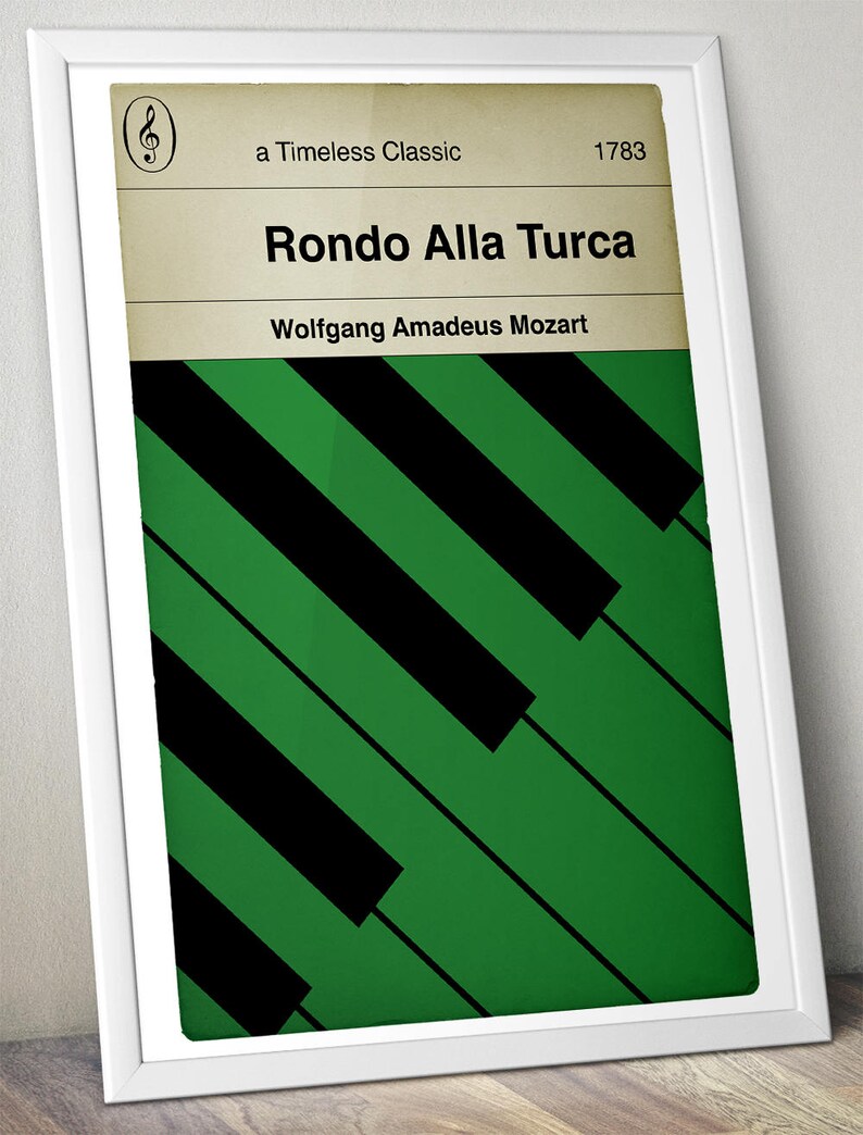 Mozart Rondo Alla Turca Poster: Alternative Book Cover Art - Etsy