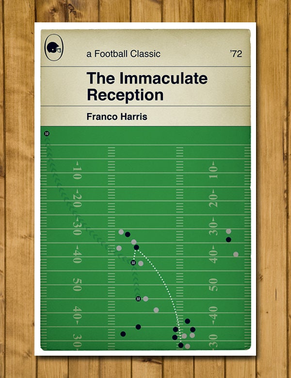 The Immaculate Reception - Franco Harris Touchdown Poster - Pittsburgh ...