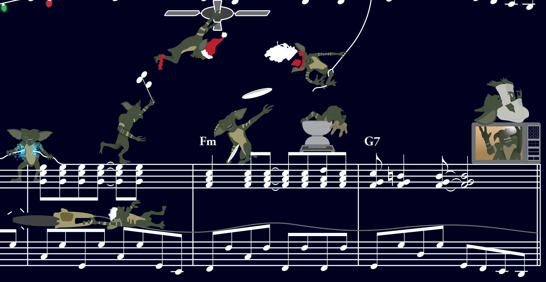 Theme From Gremlins - Jerry Goldsmith - the Gremlin Rag - Movie ...