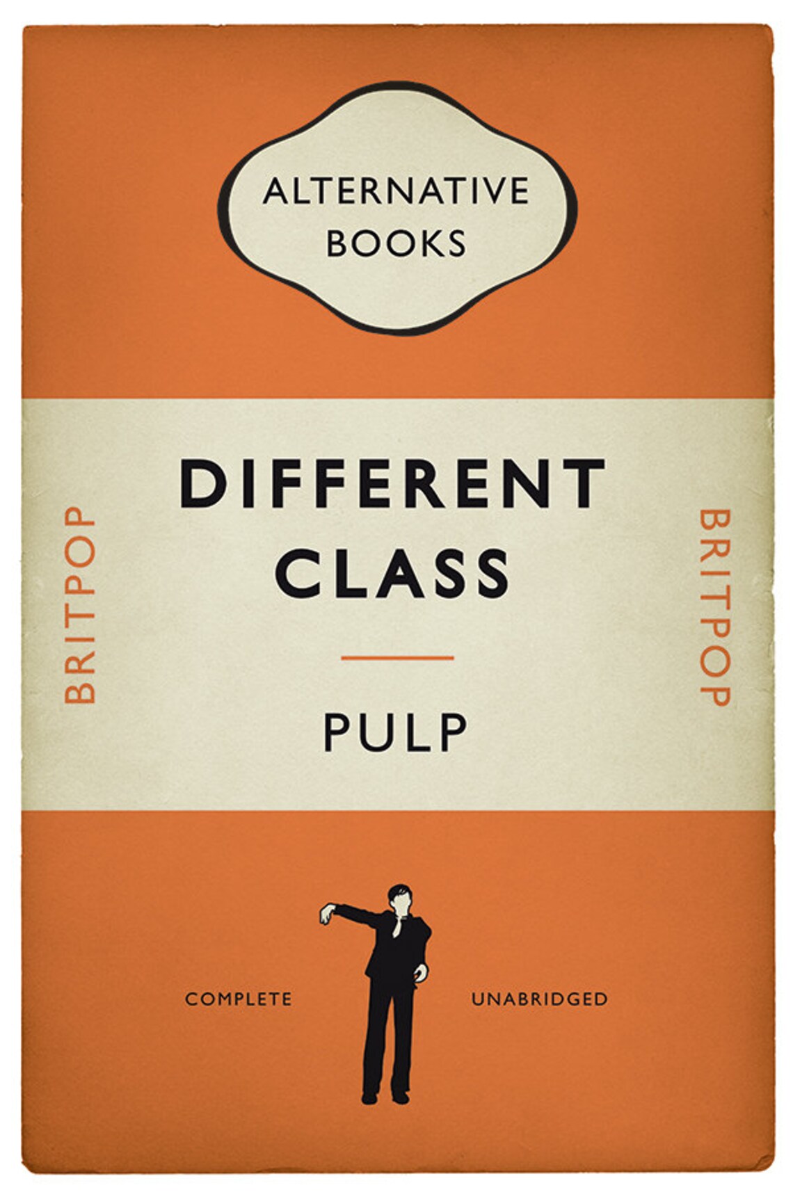 Britpop Book Cover Poster Pulp Different Class - Etsy