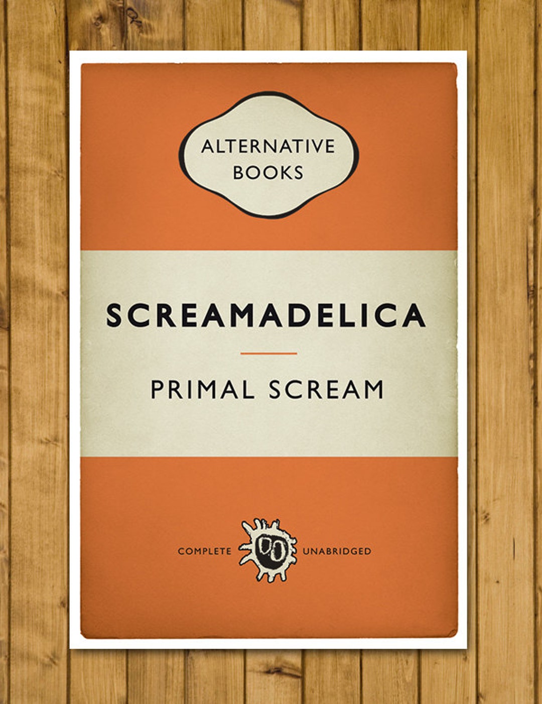 Primal Scream - Screamadelica - Alternative Book Cover Poster (UK and ...